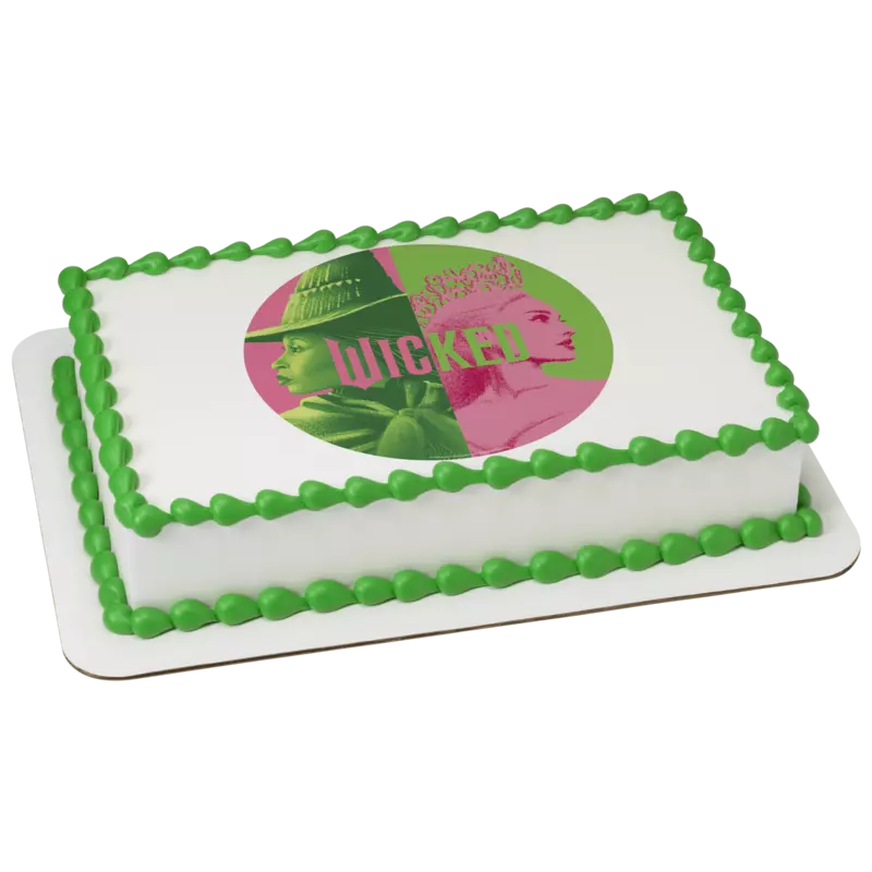 Wicked Glinda and Elphaba Cake | Online Cake Ordering | Miles Farmers ...